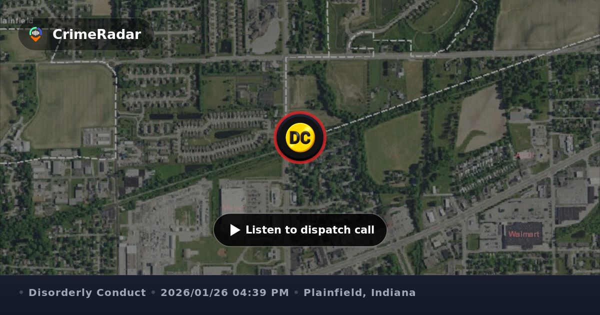 Apparent disturbance at restaurant on East Main St, Plainfield IN ...