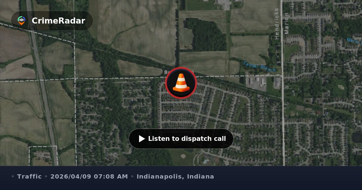 Delayed property damage crash on County Road 200 North, Indianapolis IN ...
