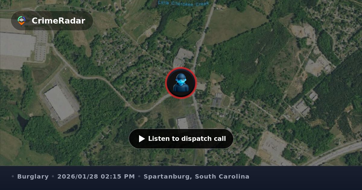 Possible break-in near Peach Valley Dr, Spartanburg SC | CrimeRadar