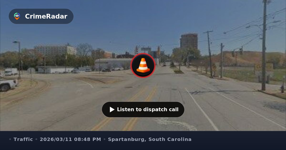 Traffic light knocked down at West Main intersection, Spartanburg SC ...