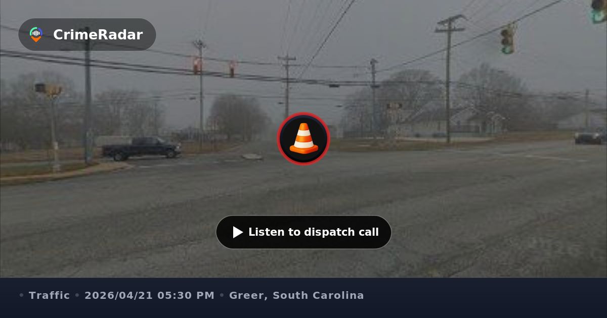 Pedestrian injured in crash on New Woodruff Road, Greer SC | CrimeRadar