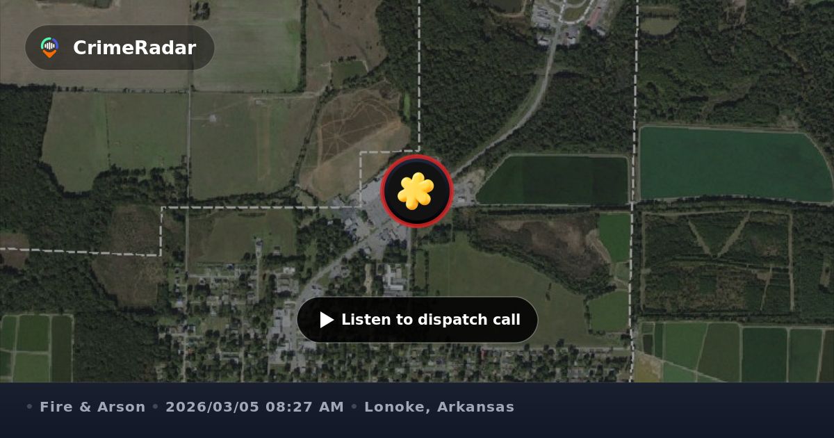 Fire crews respond to active blaze on North Center, Lonoke AR | CrimeRadar