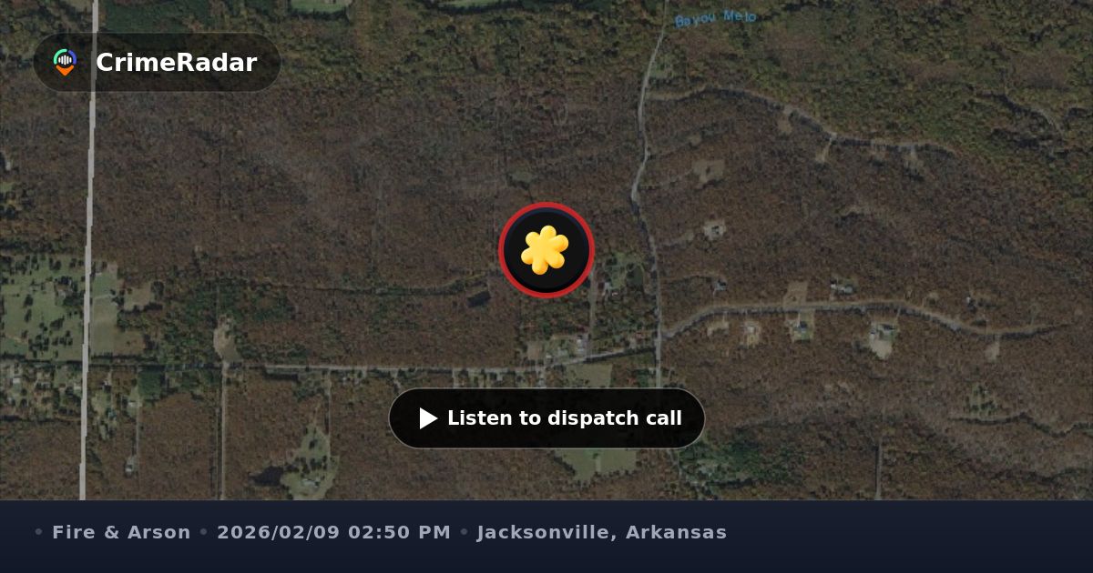 Fire crews respond to structure fire near Fortson Rd, Jacksonville AR ...