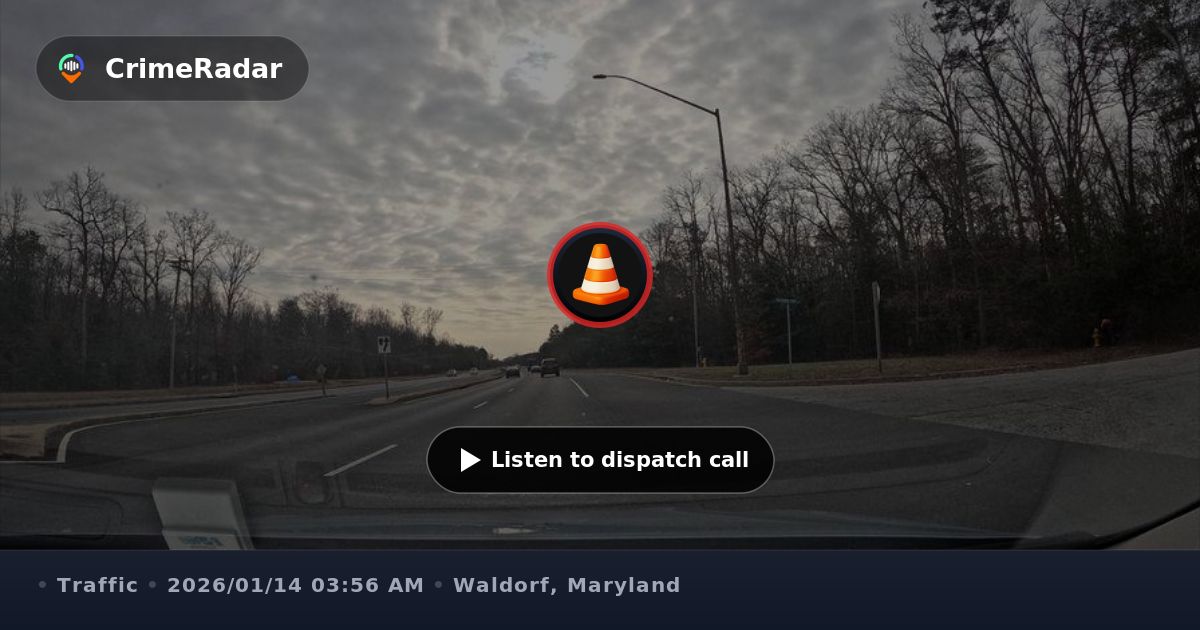 Traffic stop near Mattawoman Beantown Road, Waldorf MD | CrimeRadar