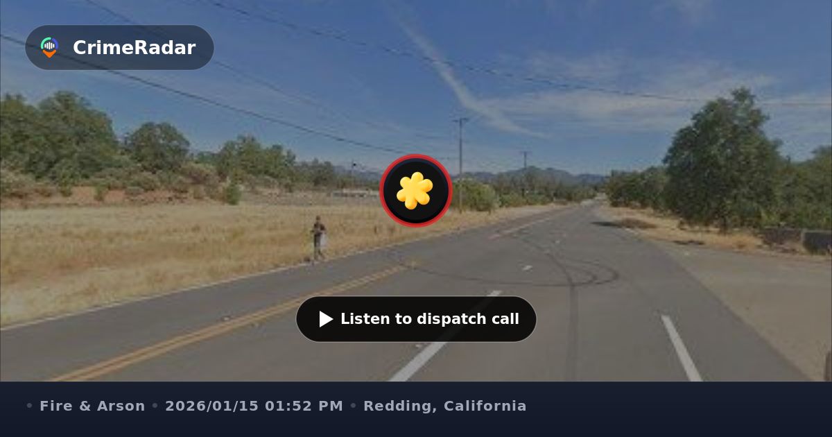 Vehicle emitting gas odor on Twin View off-ramp, Redding CA | CrimeRadar