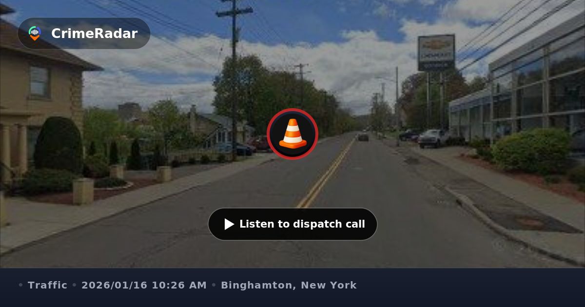 Traffic stop reported near Front and Gerard, Binghamton NY | CrimeRadar