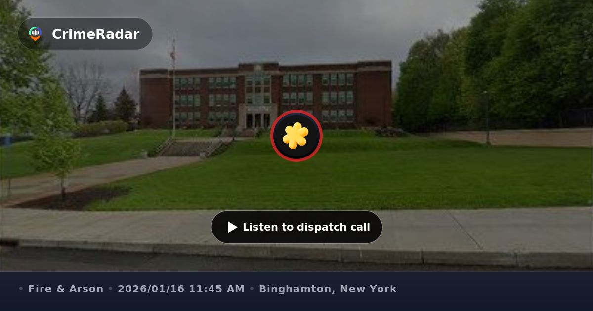 Fire alarm prompts evacuation on Frederick St, Binghamton NY | CrimeRadar