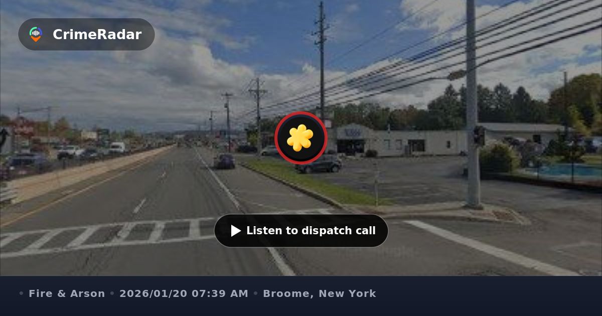 House fire near Vestal Parkway, Broome County NY | CrimeRadar