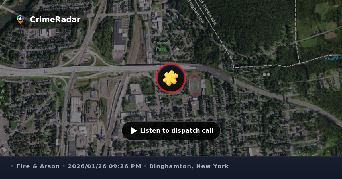 Apparent cooking fire on William St, Binghamton NY | CrimeRadar