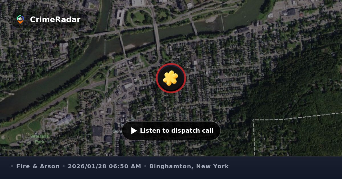 Construction work triggers fire alarm near Mitchell Ave, Binghamton NY ...