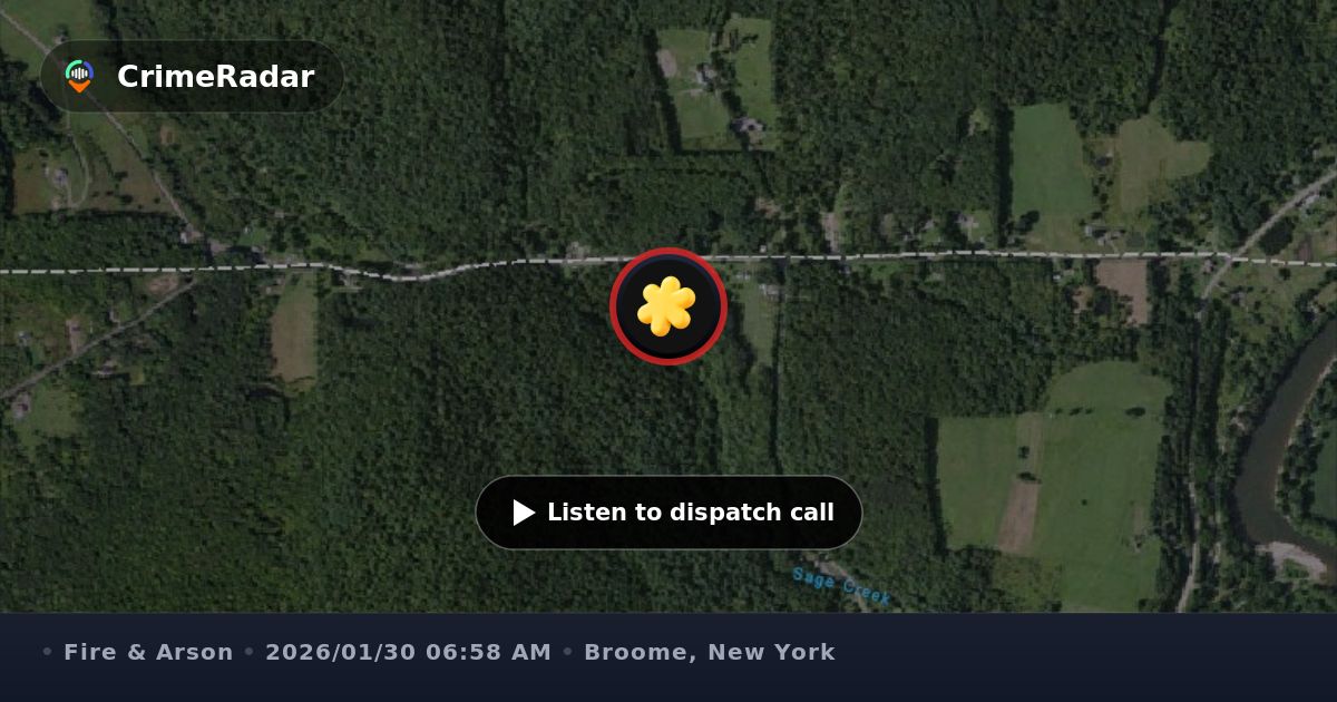 Fire crews handle small blaze on Seward Road, Broome County NY | CrimeRadar