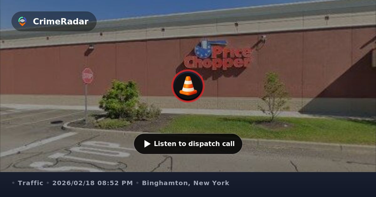 Traffic stop behind grocery store on Glenwood, Binghamton NY | CrimeRadar