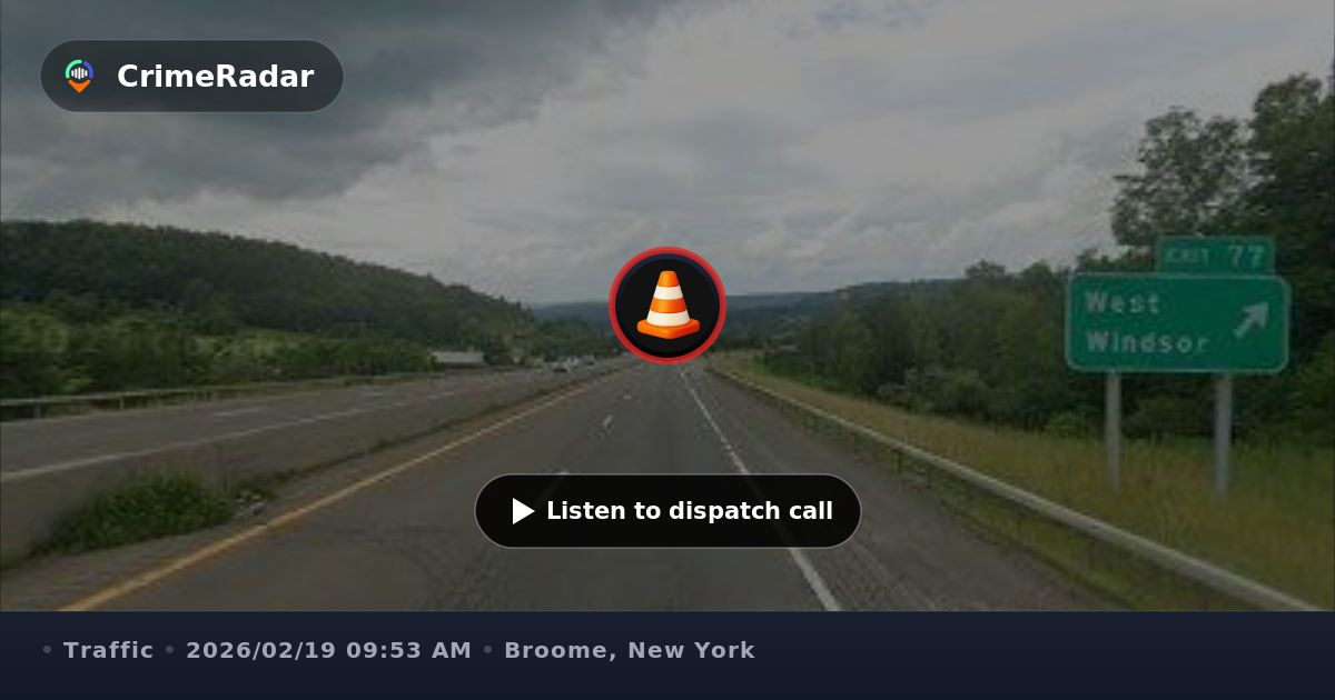 Two-car crash with property damage on NY 17 West, Broome County NY ...