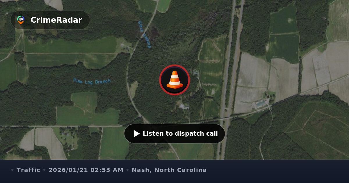 Traffic accident near Red Oak Battle Road, Nash County NC | CrimeRadar