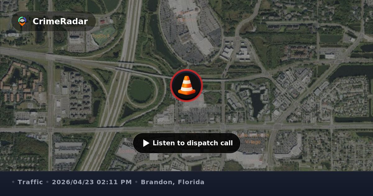 Motor vehicle crash on I-75 near Delaney Road, Brandon FL | CrimeRadar
