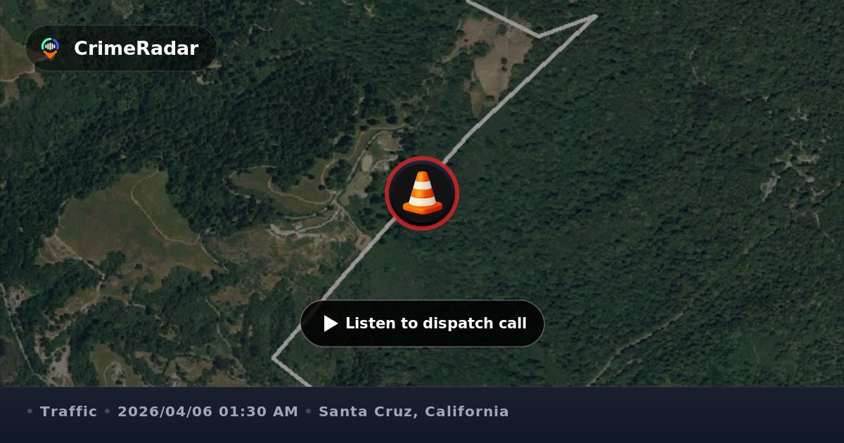 Vehicle crash on Hecker Pass Road near Bella Vista, Santa Cruz County ...