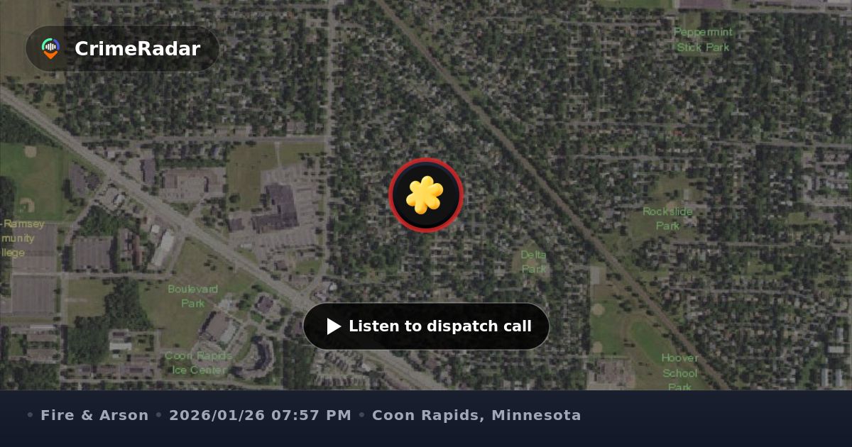 Fire crews respond to house fire on Zion St, Coon Rapids MN | CrimeRadar