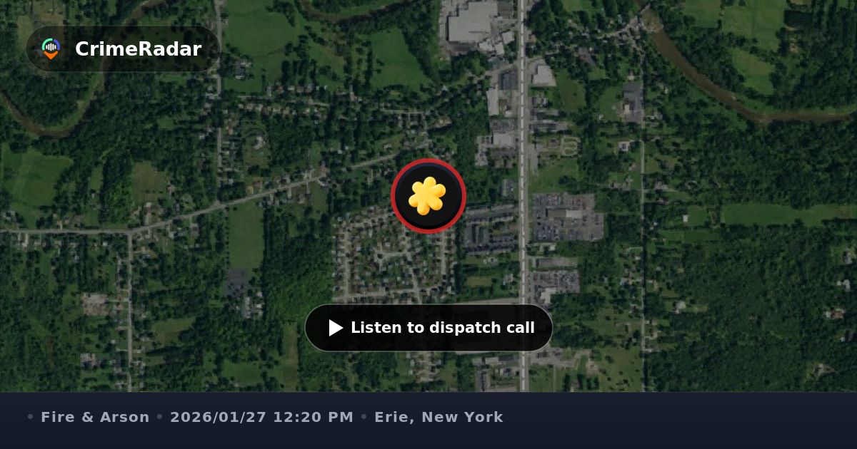 Fire alarm response near Transit Rd, Erie County NY | CrimeRadar