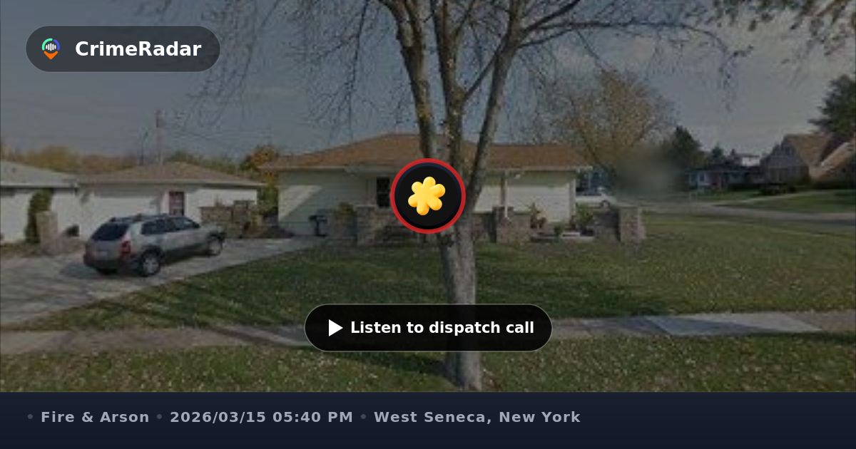 House fire with one person rescued in West Seneca, West Seneca NY ...