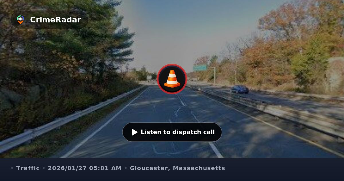 Vehicle spin-out on Route 128 in Gloucester, Gloucester MA | CrimeRadar
