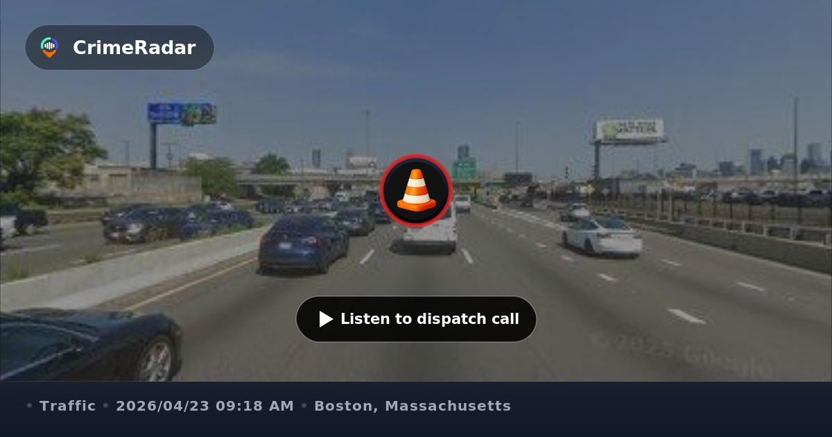 Motorcycle crash with injuries on I-93 north, Boston MA | CrimeRadar