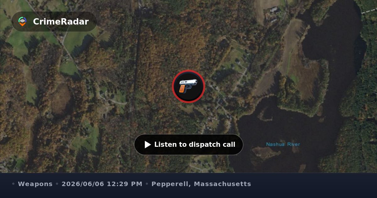 Police seek car after shots fired on River Road, Pepperell MA | CrimeRadar