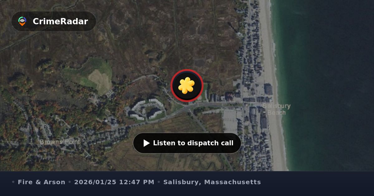 Firefighters respond to flooding near Beach Rd, Salisbury MA | CrimeRadar