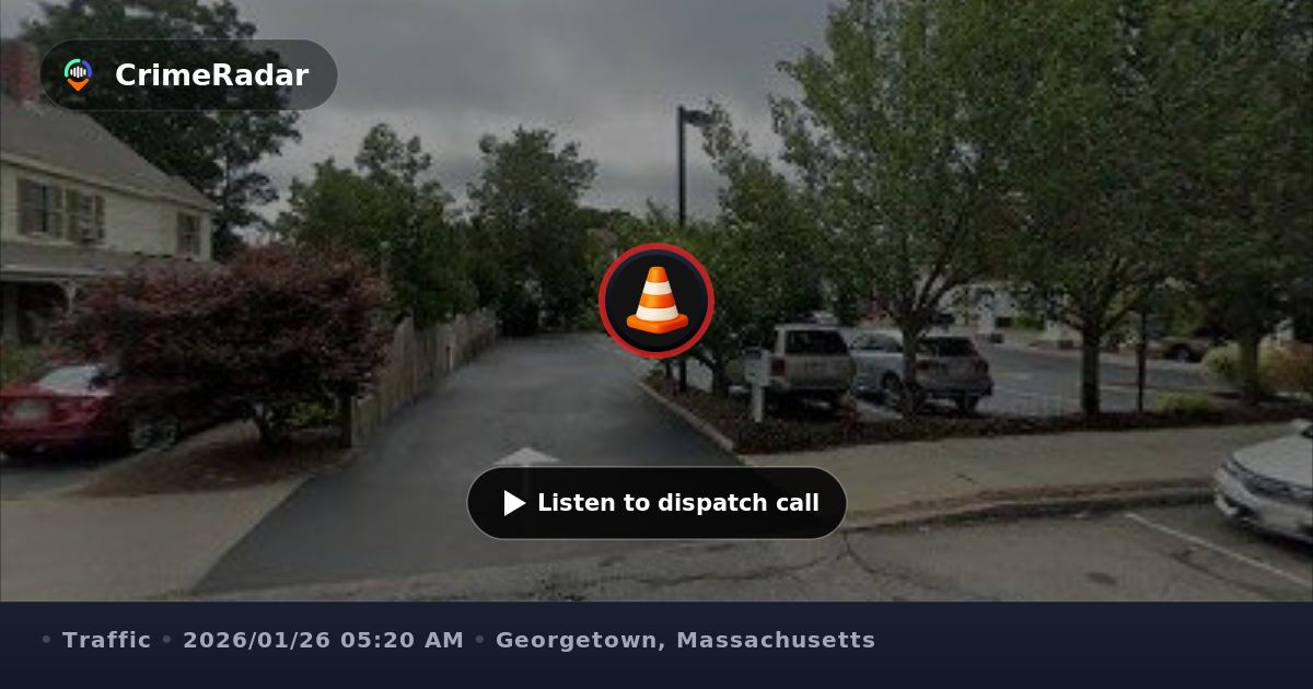 Traffic lights malfunction in town square, Georgetown MA | CrimeRadar