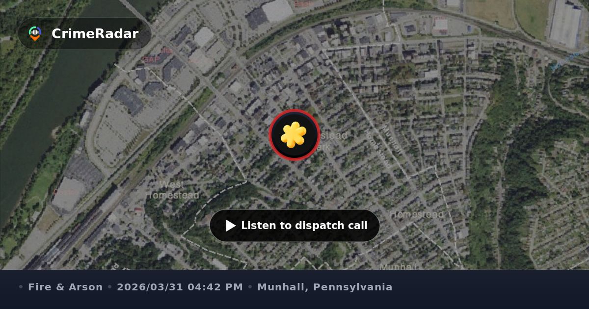 Fire department checks report at construction site, Munhall PA | CrimeRadar