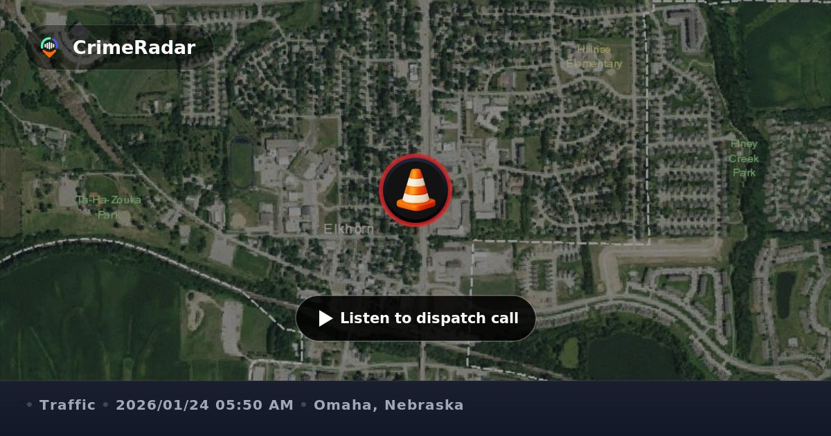 Vehicle strikes light pole near Brown St, Omaha NE | CrimeRadar