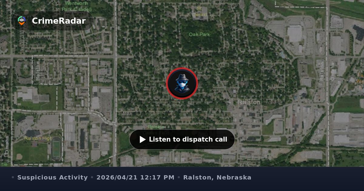 Suspicious vehicle reported at Ground Zero shop, Ralston NE | CrimeRadar