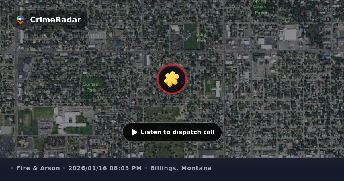 Dumpster fire near Central Ave cleared by crews, Billings MT | CrimeRadar