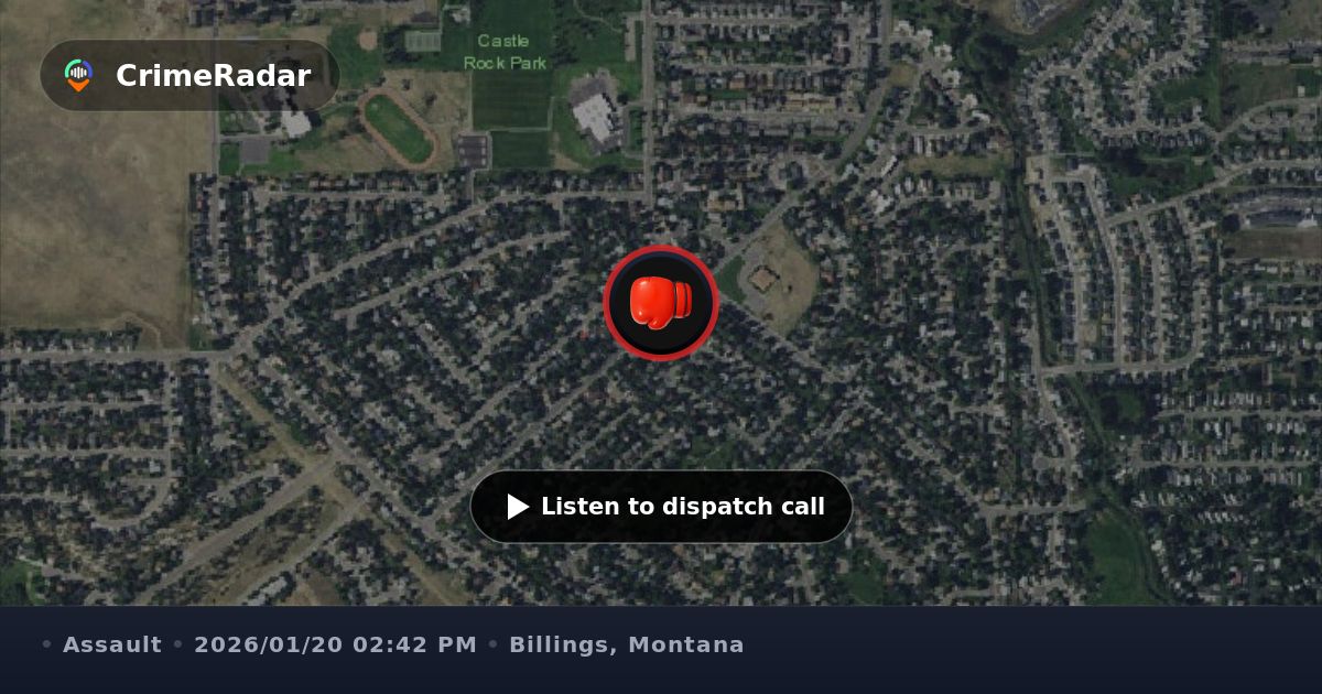 Possible assault victim aided on Nutter Blvd, Billings MT | CrimeRadar
