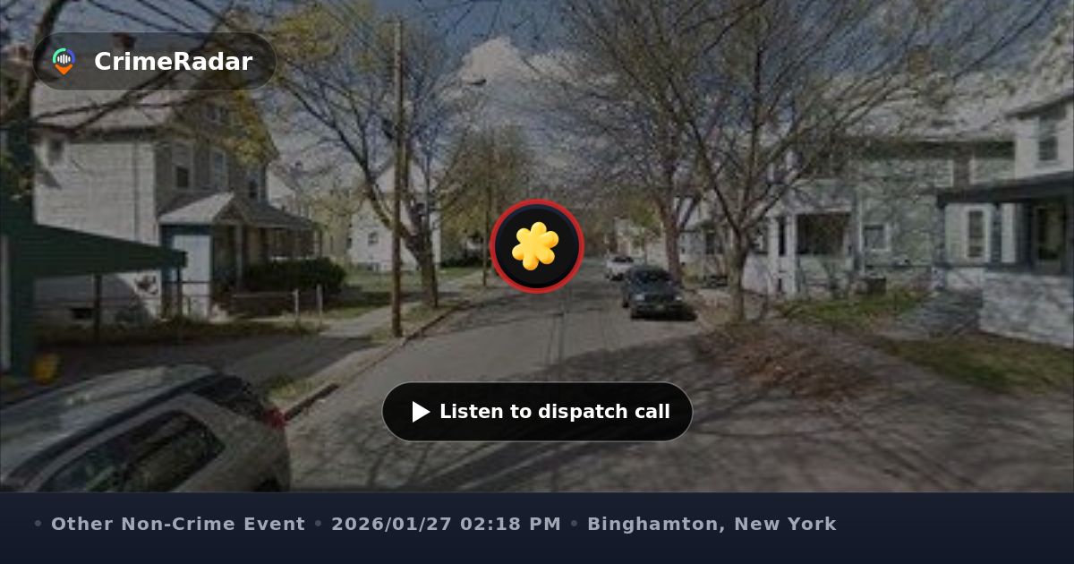Water leak reported on Chapin St, Binghamton NY | CrimeRadar