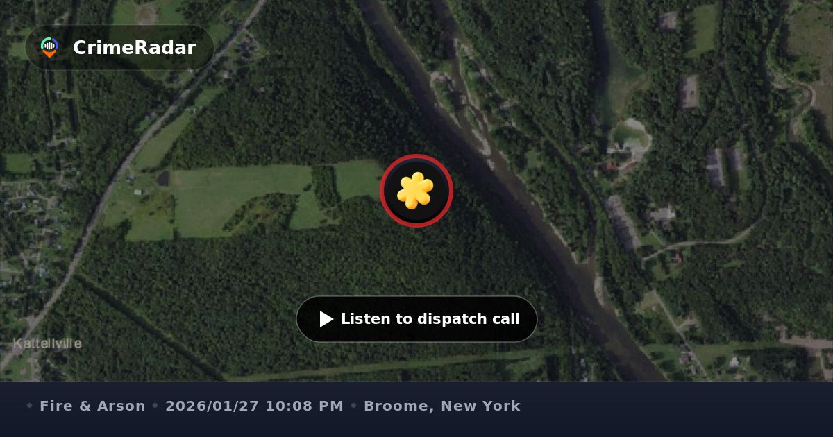 Fire alarm checked near Woodland Dr, Broome County NY | CrimeRadar