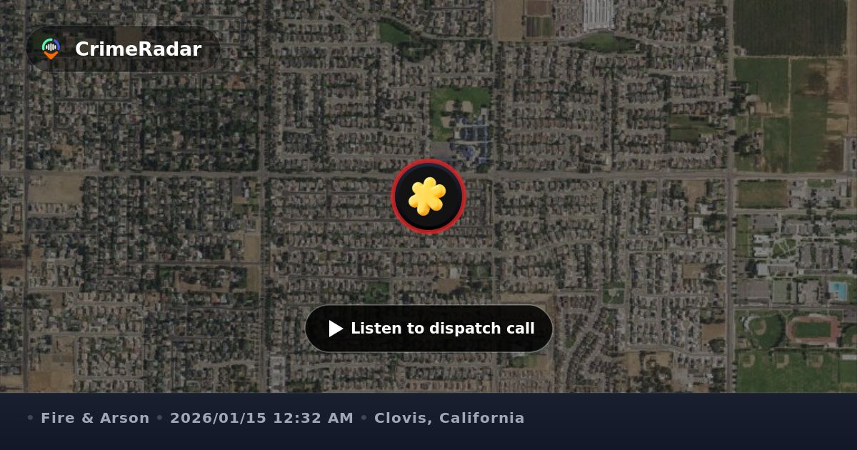 Alarm triggered at water pump house on Ashlan Ave, Clovis CA | CrimeRadar