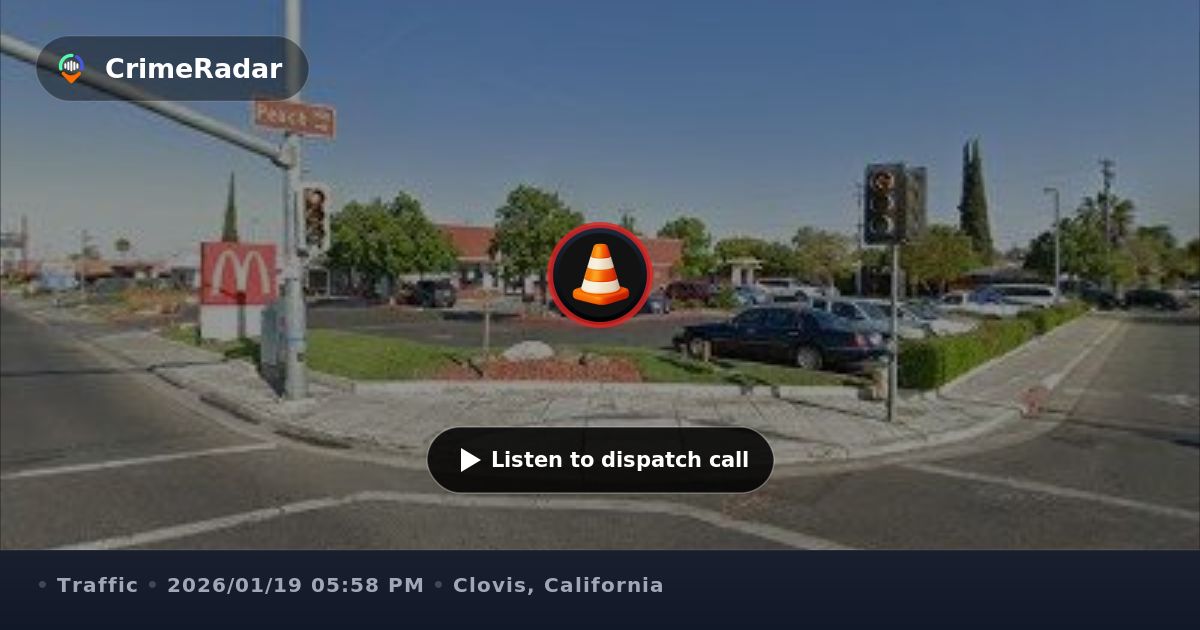 Traffic stop on Shaw and Peach Ave, Clovis CA | CrimeRadar