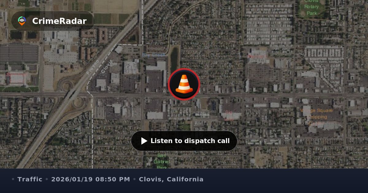 Traffic stop near Shaw and Villa avenues, Clovis CA | CrimeRadar