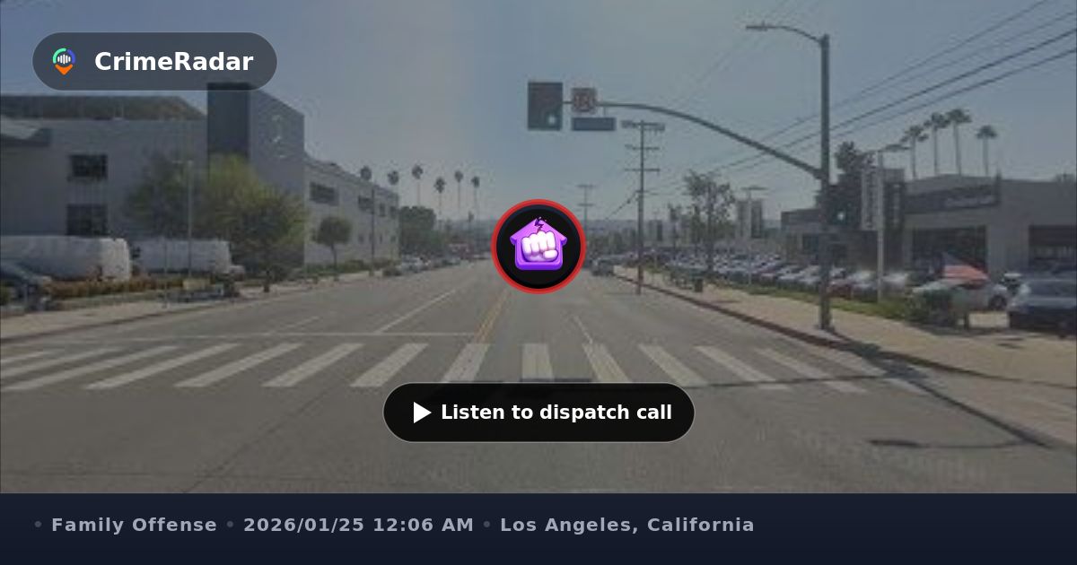 Possible domestic dispute at Clark St motel, Los Angeles CA | CrimeRadar