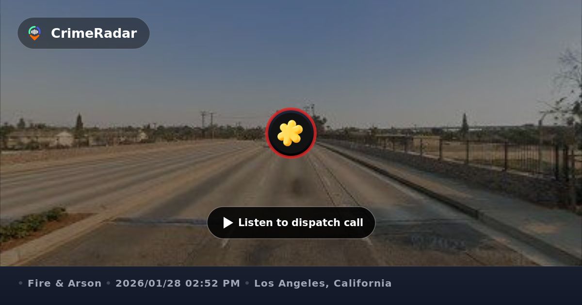 Fire units respond to incident near Imperial Hwy, Los Angeles County CA ...