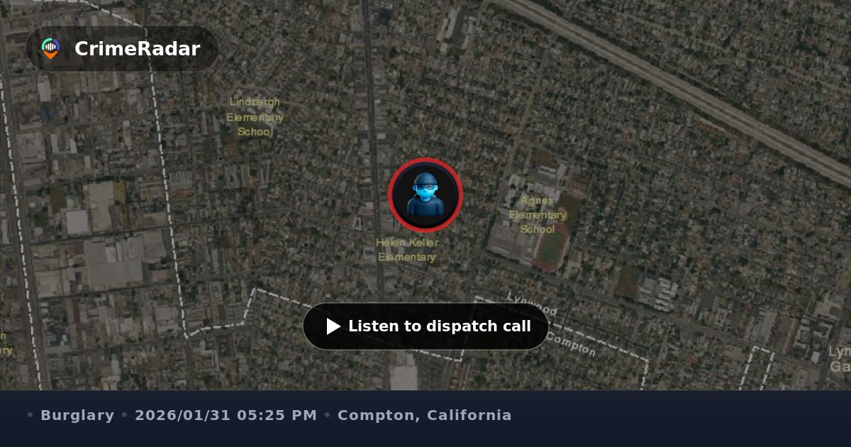 Deputies respond to possible break-in near East Stockton St, Compton CA ...