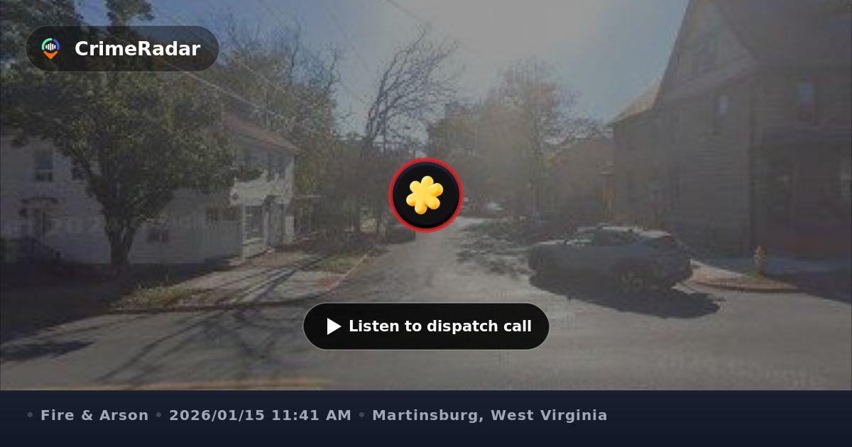 Small fire contained near Race and Maple, Martinsburg WV | CrimeRadar