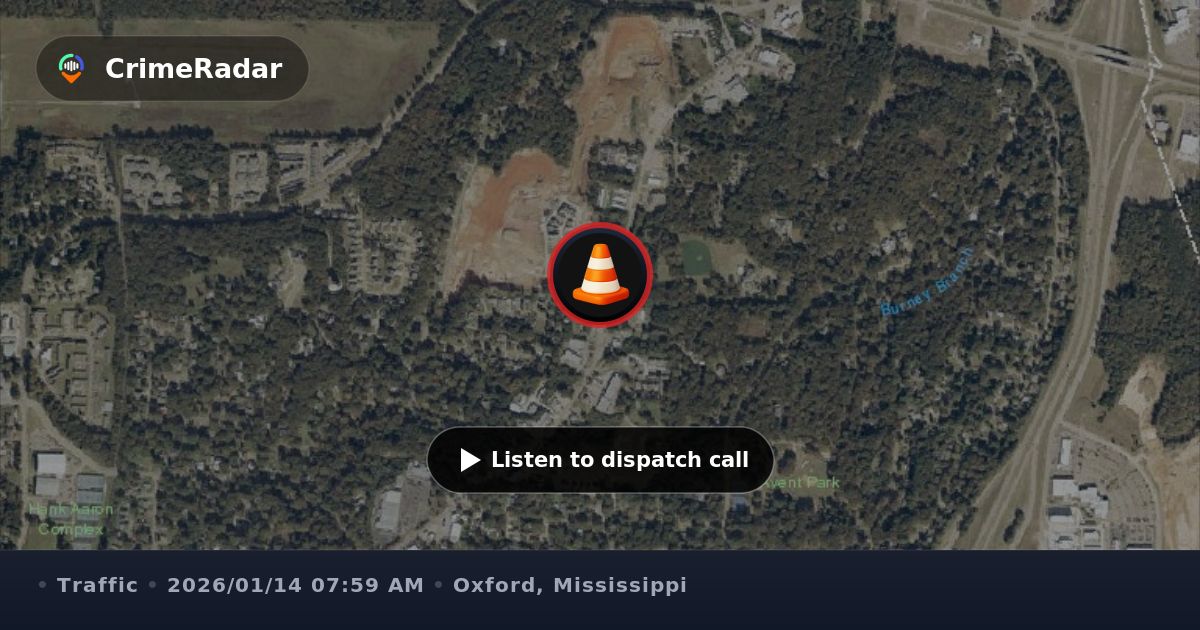 Traffic stop conducted near Avent Park, Oxford MS | CrimeRadar