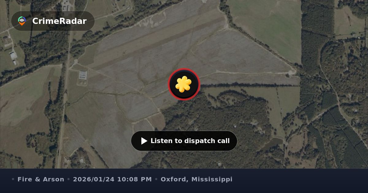 Transformer fire near County Road 420, Oxford MS | CrimeRadar