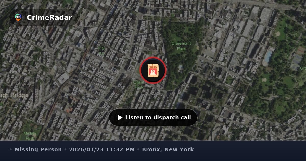 Apparent missing child near Clay Ave, Bronx NY | CrimeRadar