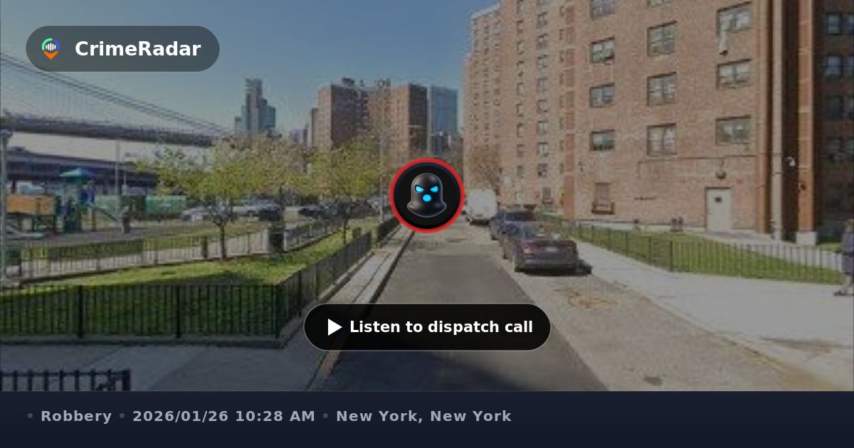 Possible robbery linked vehicle spotted near Catherine Slip, New York ...