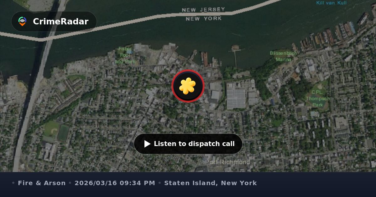 Unconfirmed explosion with possible blackout near Heberton Ave, Staten ...
