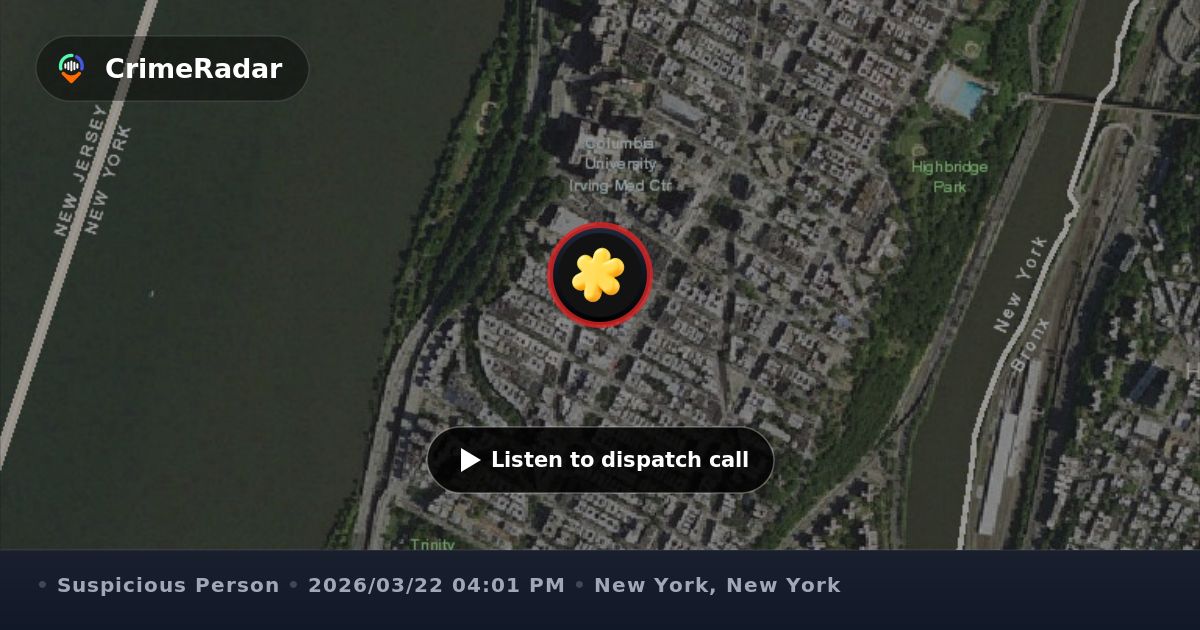 Police check on man at West 163rd and Broadway, New York NY | CrimeRadar