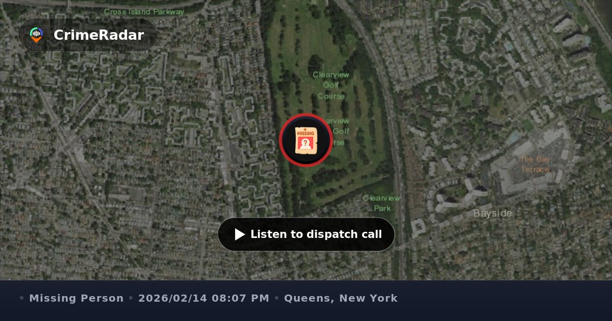 Sergeant reports missing person at Flushing address, Queens NY | CrimeRadar