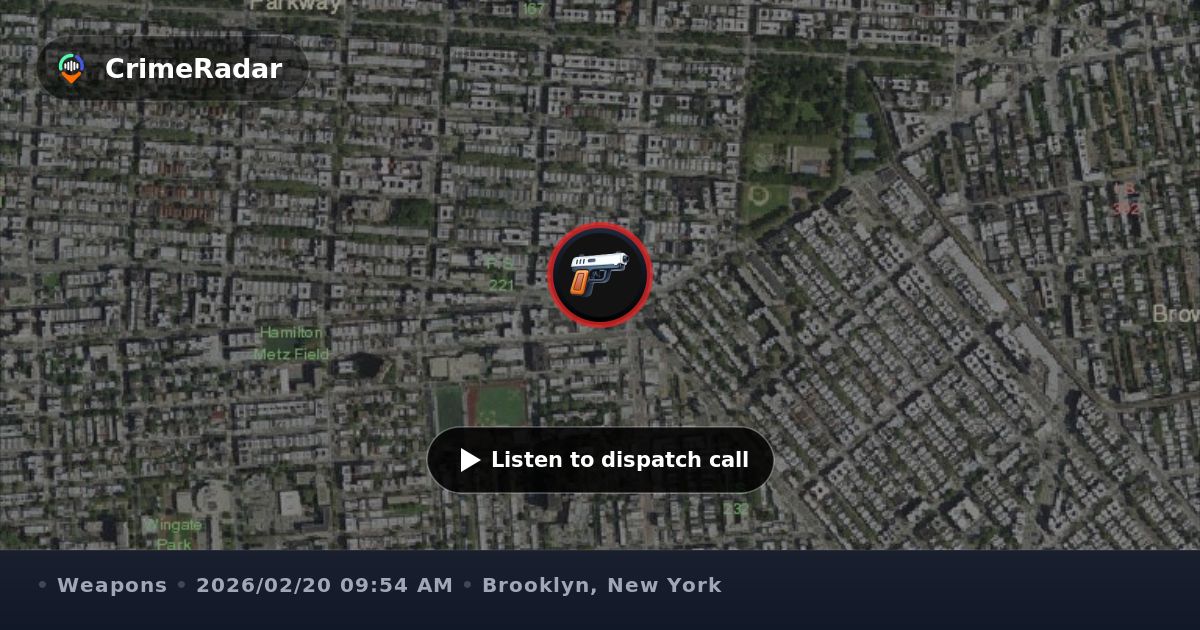 Unconfirmed multiple gunshots reported near Fenimore St and Troy Ave ...
